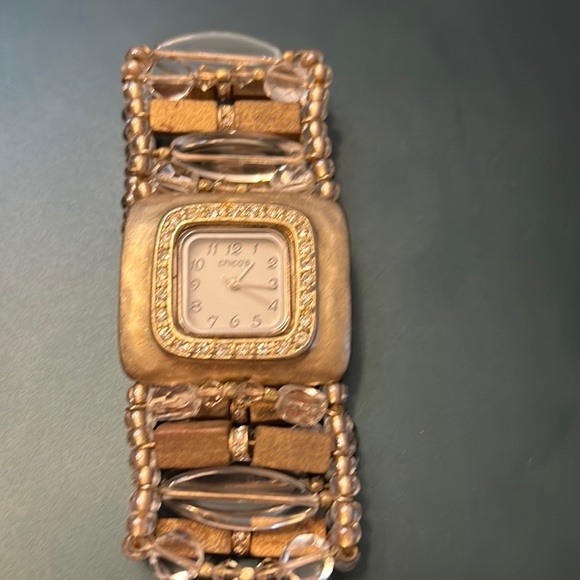 Chico's | Accessories | Chicos Watch New Battery Stretch Band With ...